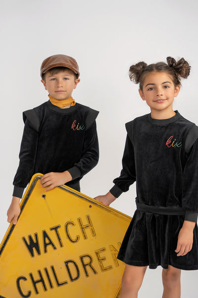 RIB EDGE VELOUR TOP - Pompomme-shop